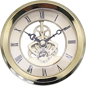Baoblaze Round Clock Insert 103mm Clock Mechanism, Classic Gallbladder ...