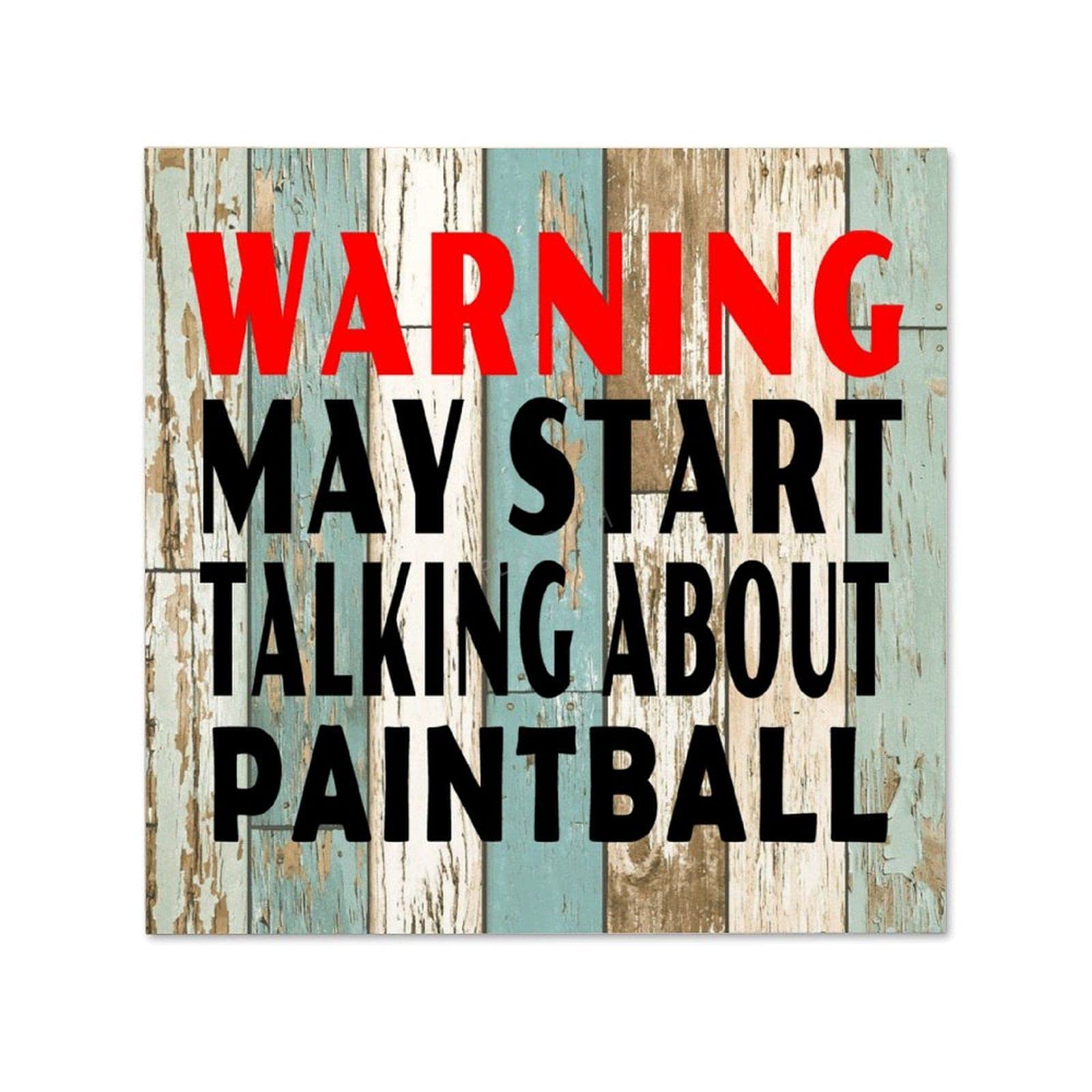 Paintball Warning Sign