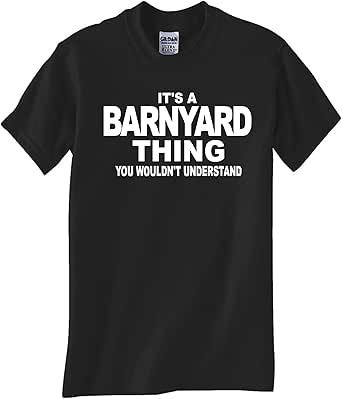 STUFF WITH ATTITUDE Barnyard Thing Black T Shirt | Amazon.com