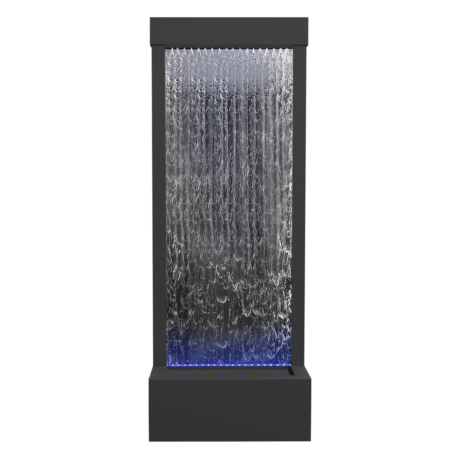 LONGRUN Mirror Waterfall Fountain Indoor, 48" Water Features Home ...