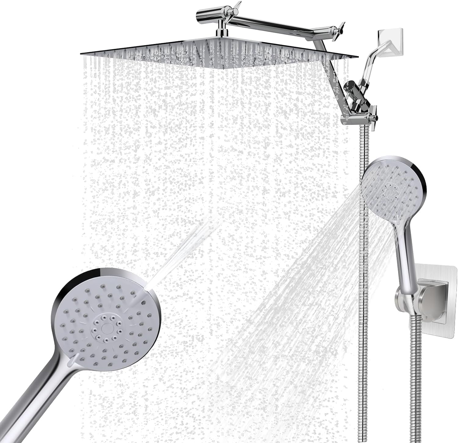 Regaderas para Baño Altura Regulable,Set de 12'' Cabeza de Ducha de ...