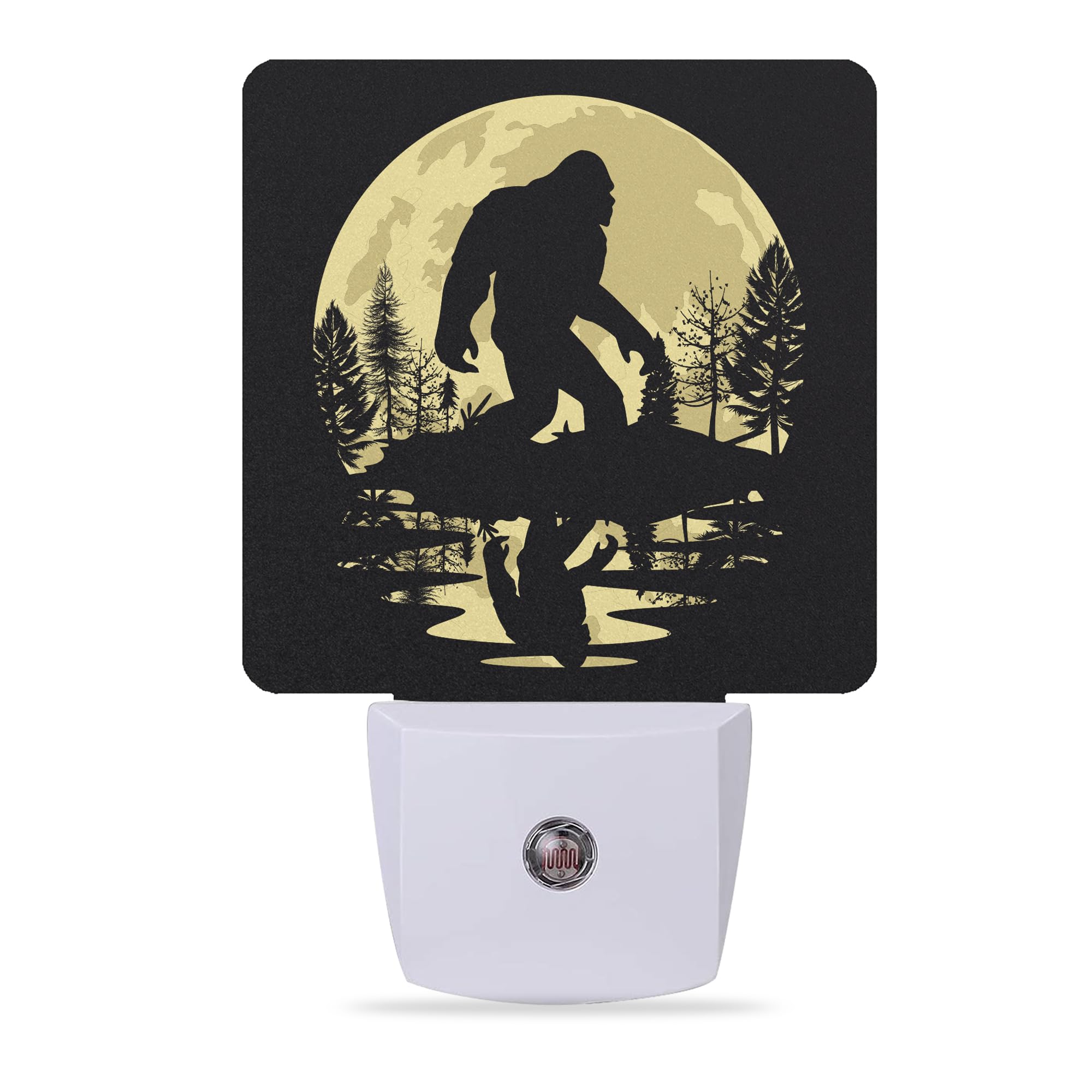 Meikosks Bigfoot Night Lights Plug into Wall Forest Moon Night Lights ...