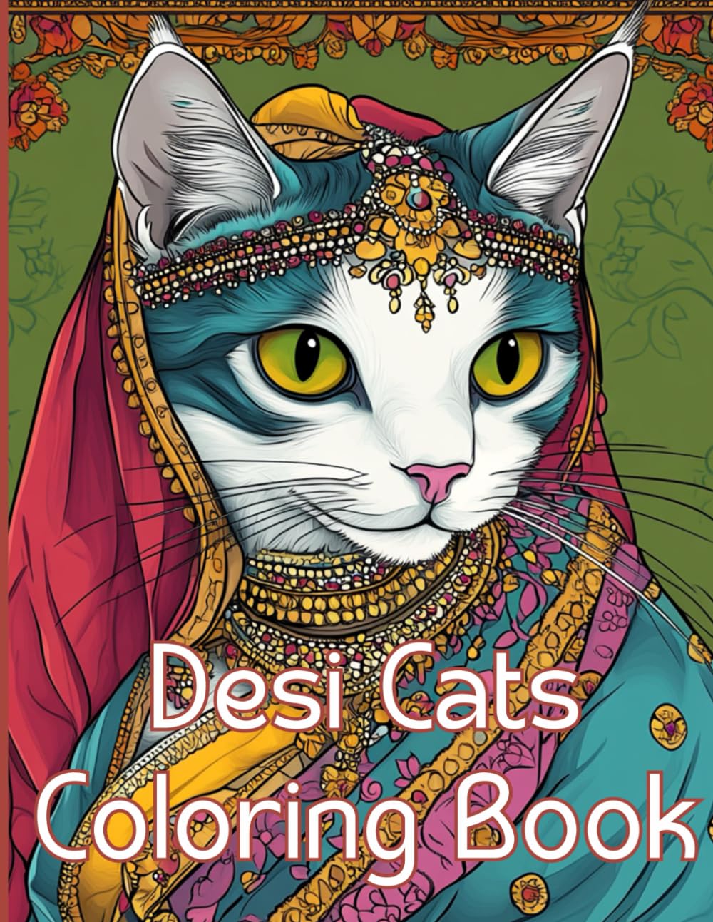 Amazon.com: Desi Cats Coloring Book: Beautiful Coloring Book Featuring ...