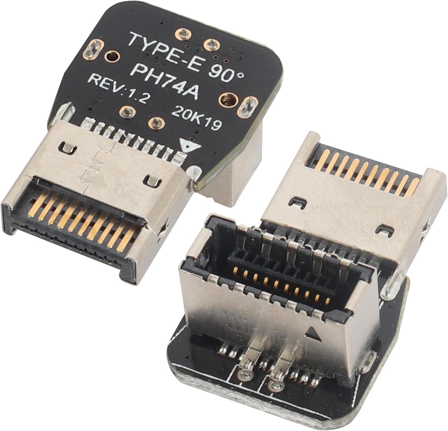 Amazon.com: AAOTOKK 2Pack Right Angle Up USB 3.1 Type-E Header Front ...