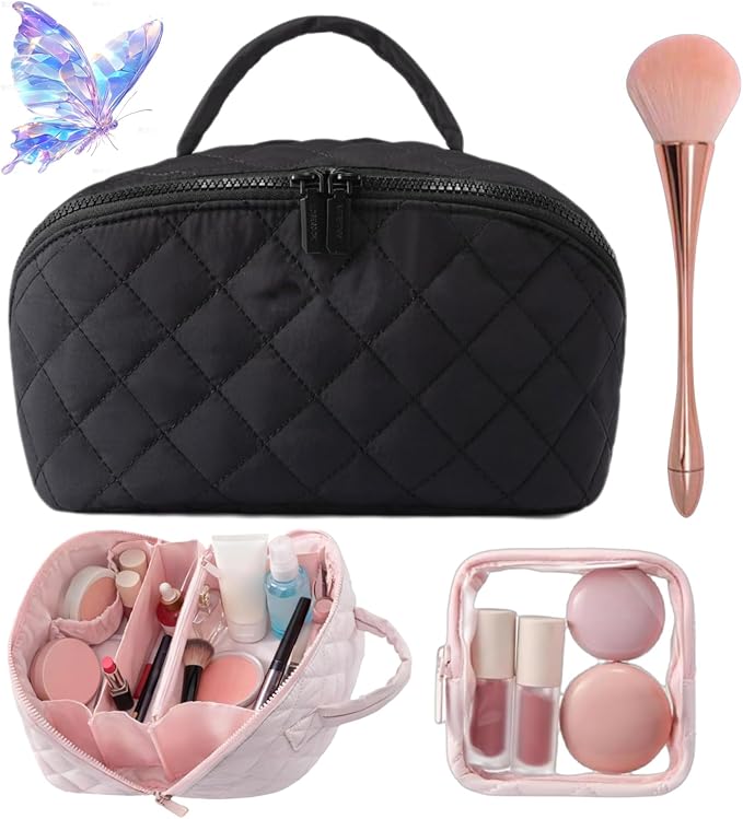 Amazon.com: WOSLXM Travel Makeup Bag for Woman, 2026 Upgraded ...