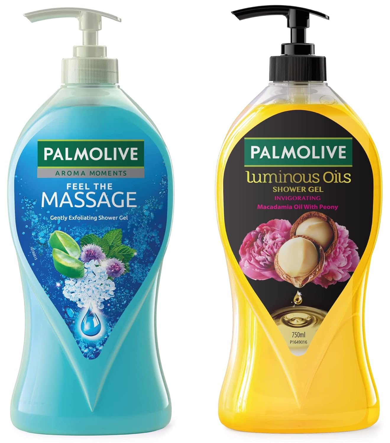 Palmolive Feel The Massage Body Wash, 750ml Pump Bottle, Body Scrub ...