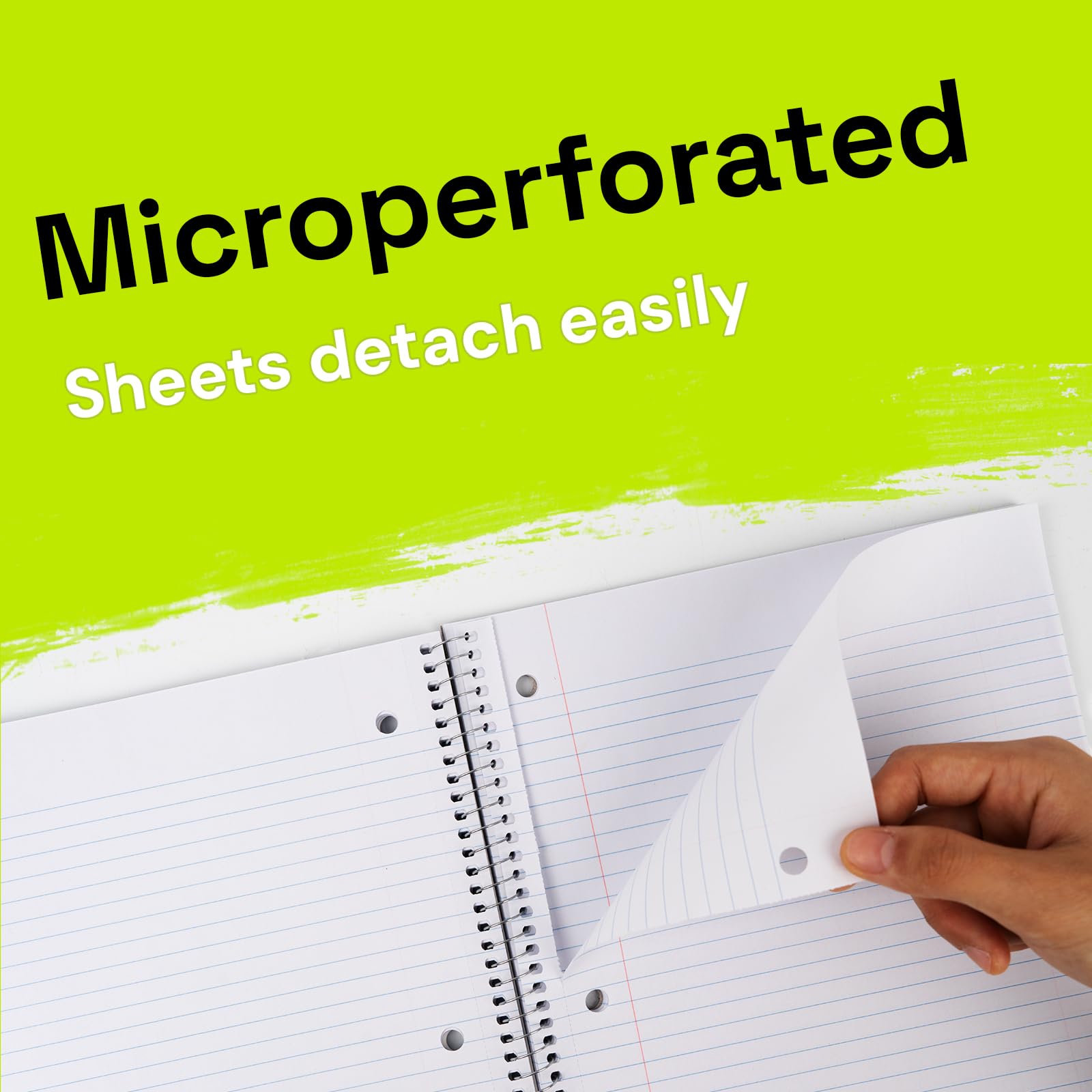 Snapklik.com : Spiral Notebook For School 6 Pack, 1 Subject, College ...