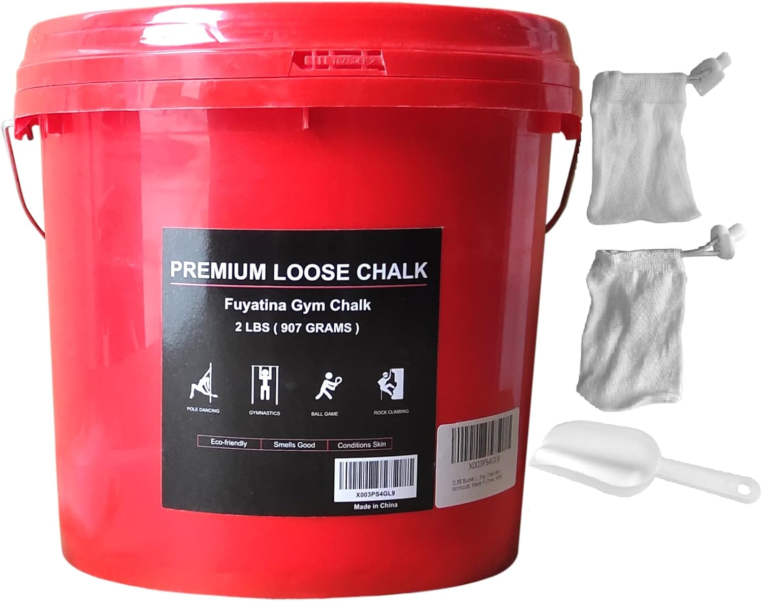 Amazon.com: Fuyatina 2LBS Bucket Loose Gym Chalk, Professional Climbing ...