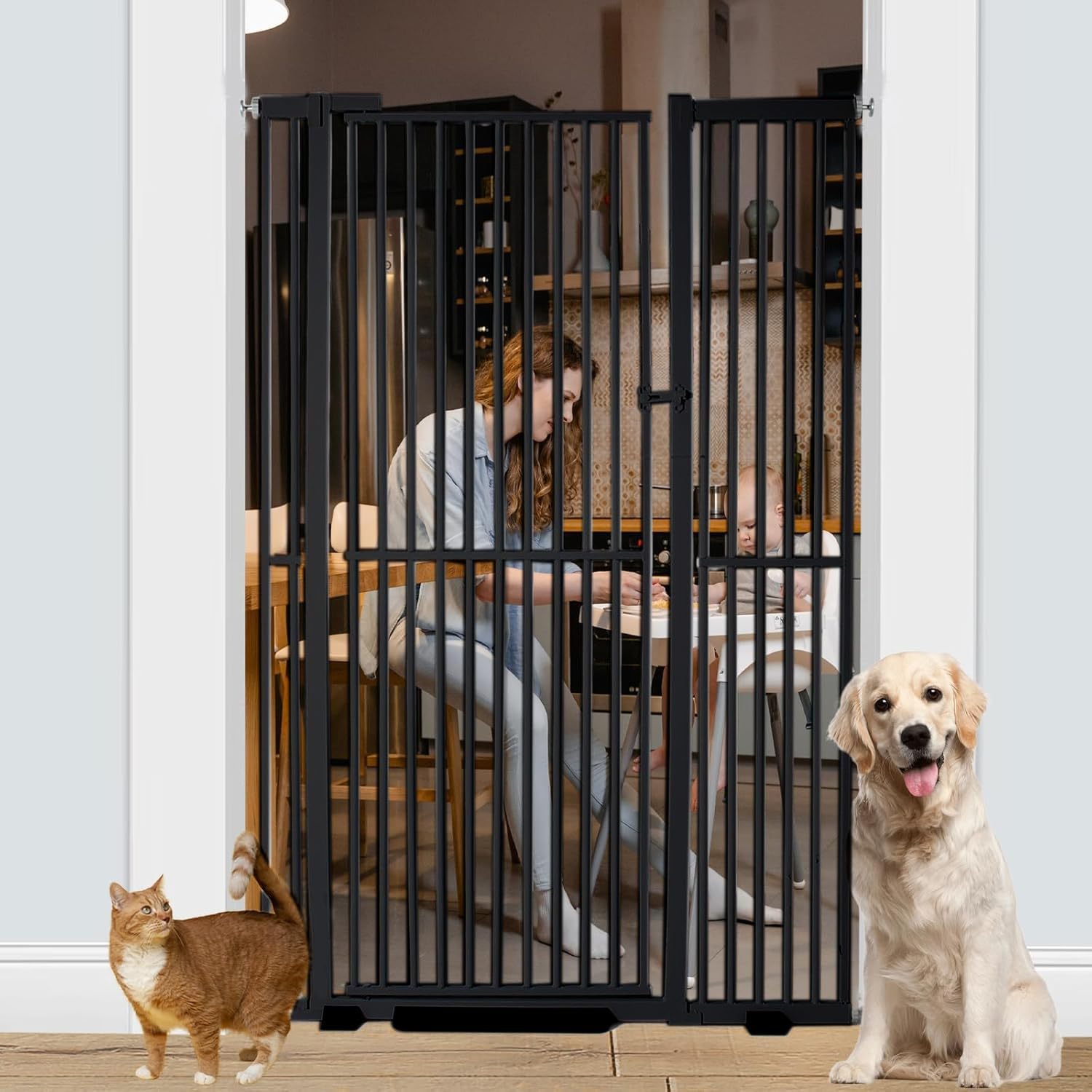 Amazon.com: Rgqphantom 71 inch Extra Tall Baby Gate Pet Gate,29.13"-45. ...