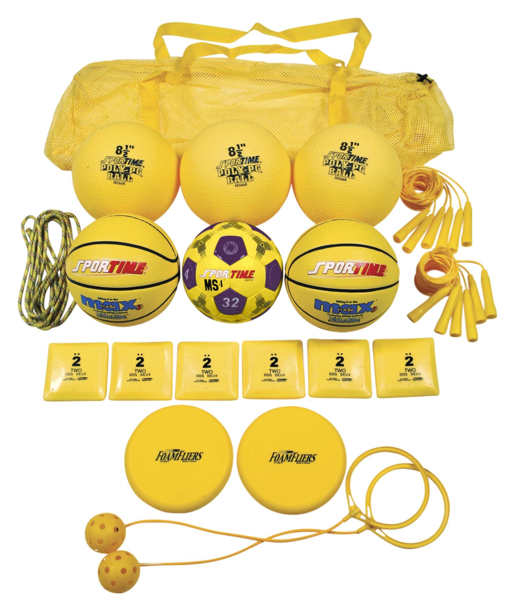 Amazon.com: Sportime Recess Pack, Yellow, Grade 1, Set of 19 : Toys & Games