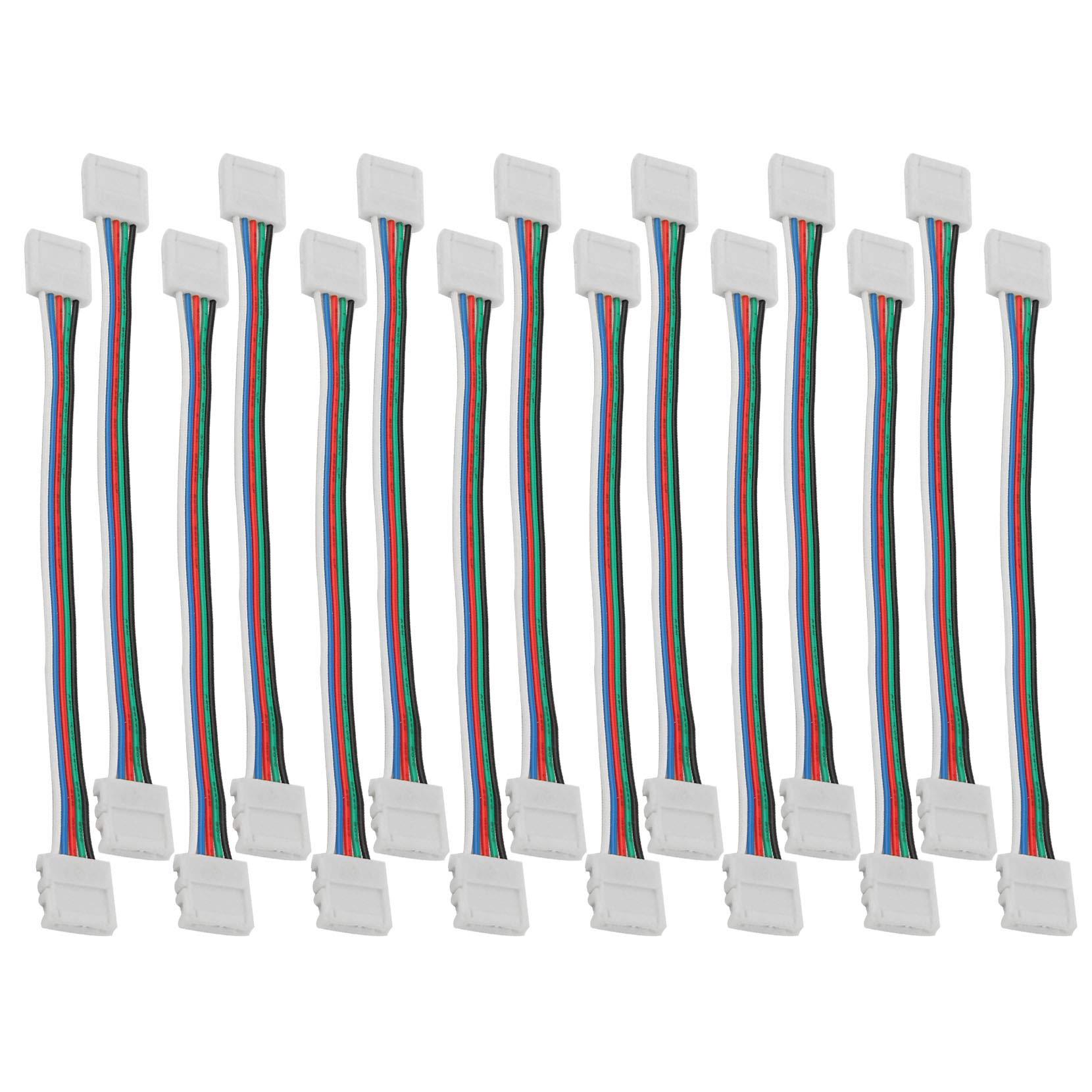 Buy 15PCS 5 Pin Connector Cable for 12mm Wide SMD 5050 RGBW RGBWW LED ...