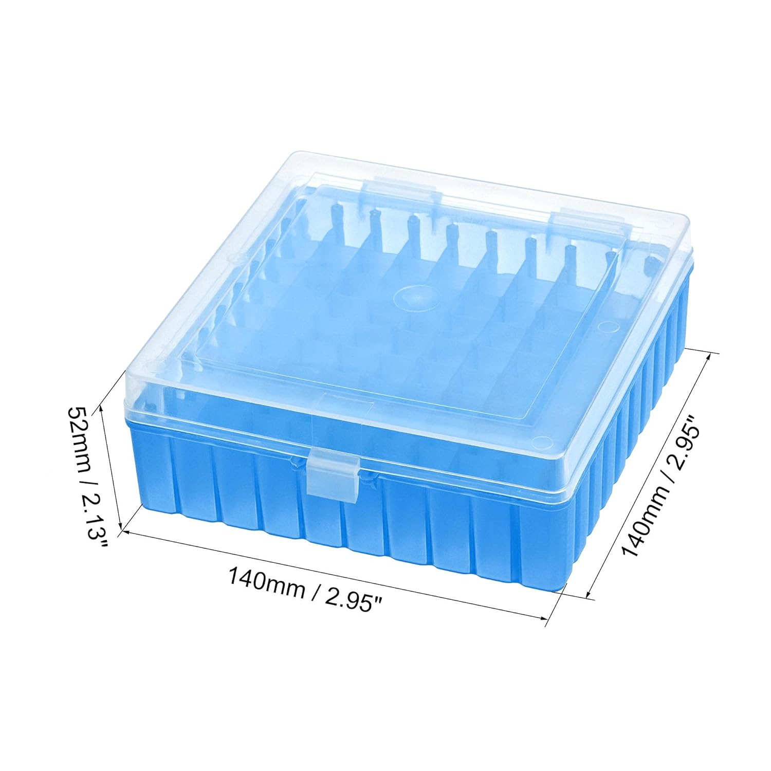 Buy uxcell Centrifuge Tube Freezer Storage Box 100 Places Waterproof ...