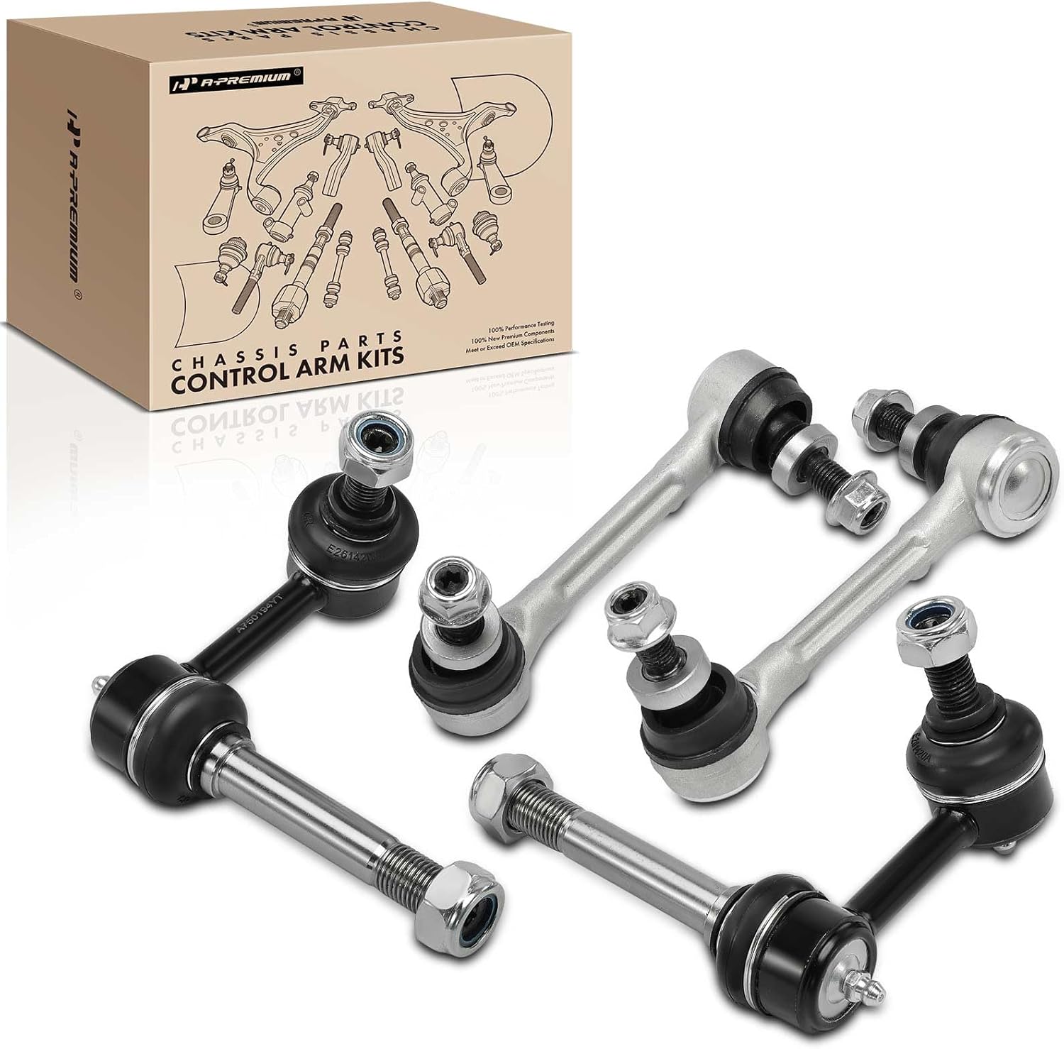 Amazon.com: A-Premium Set of 4, Front & Rear Sway Bar Links Kit ...