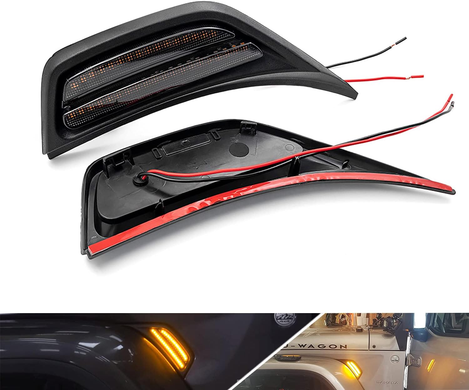 Buy Led Front Fender Side Marker Lights Replacement for 2018 2019 2020 ...