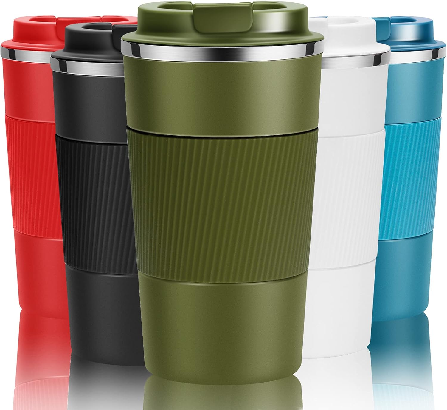 Travel Mug Reusable Coffee Cups Thermal Insulated Vacuum Insulation ...