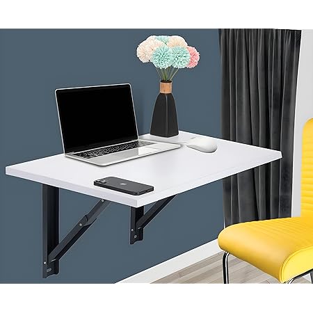 Urbane Chic Folding Wall Mounted Engineered Wood Study Table/Office ...