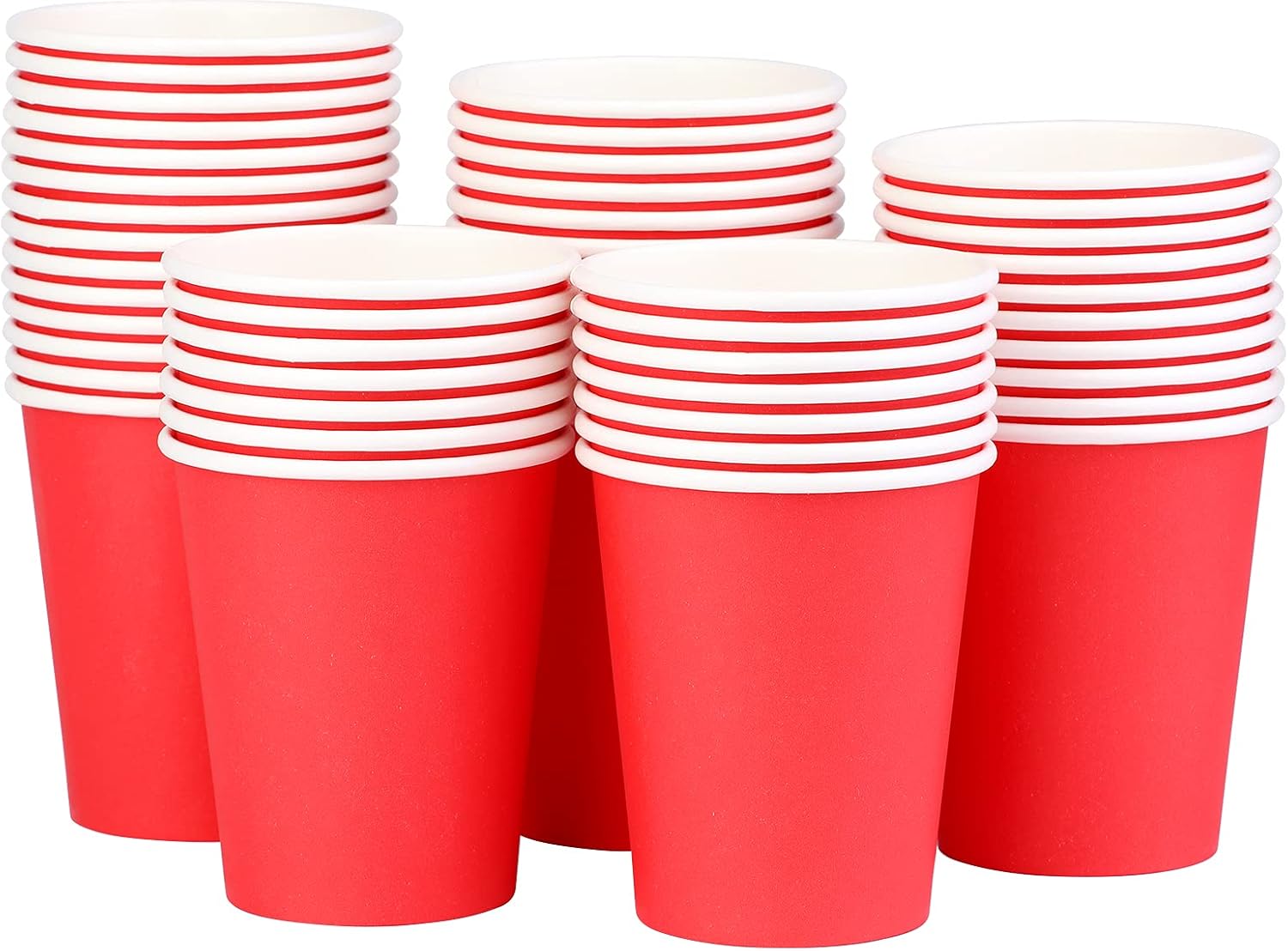 Amazon.com: Prgery Paper Cups 8 oz 50 Pack, Disposable Paper Coffee ...