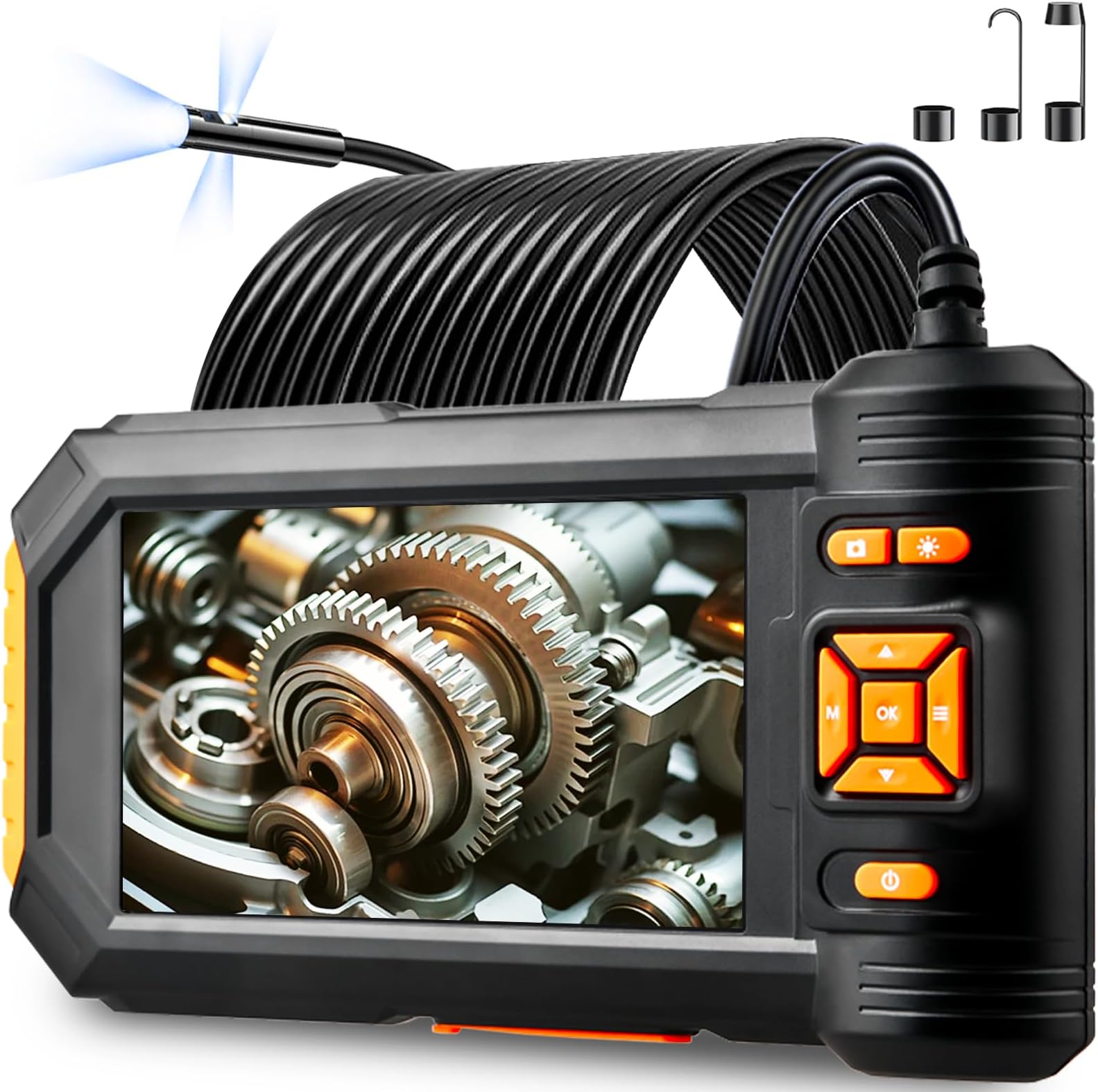 Amazon.com: DEPSTECH DS520 Triple Lens Sewer Camera, 5" IPS Screen ...