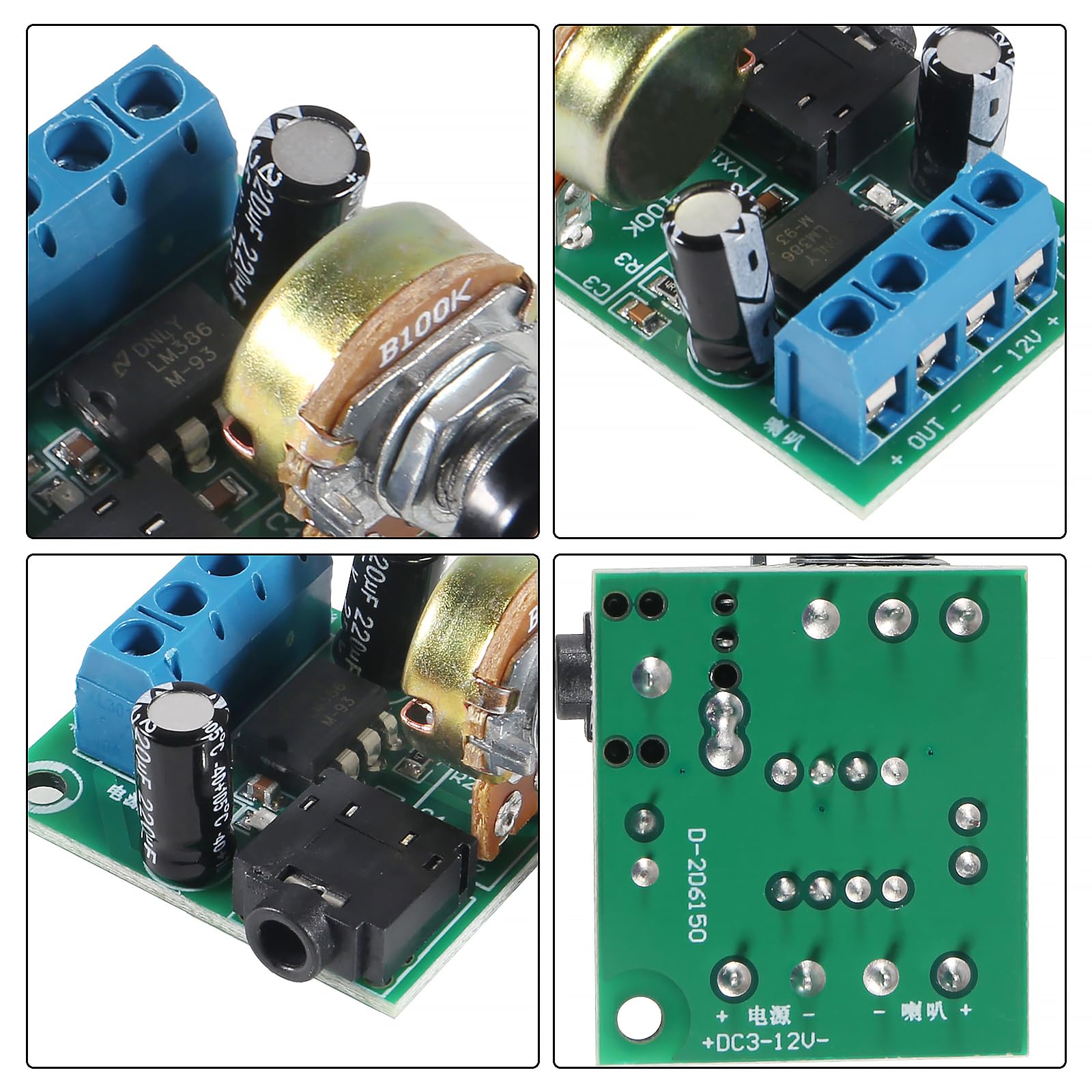 Snapklik.com : 2pcs LM386 Audio Amplifier Module 10W Mini Power ...