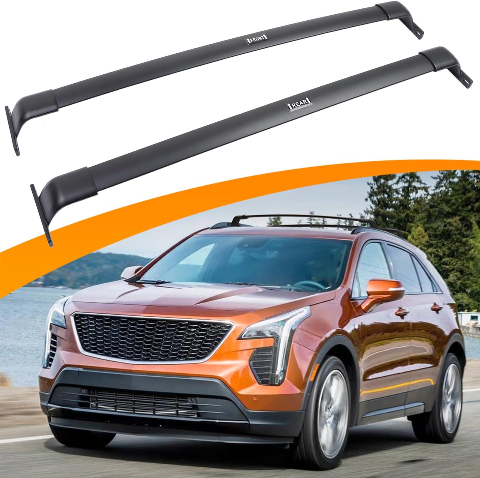 Amazon.com: HEKOTE Cross Bar fit for Cadillac XT4 XT6 2019-2024 Roof ...