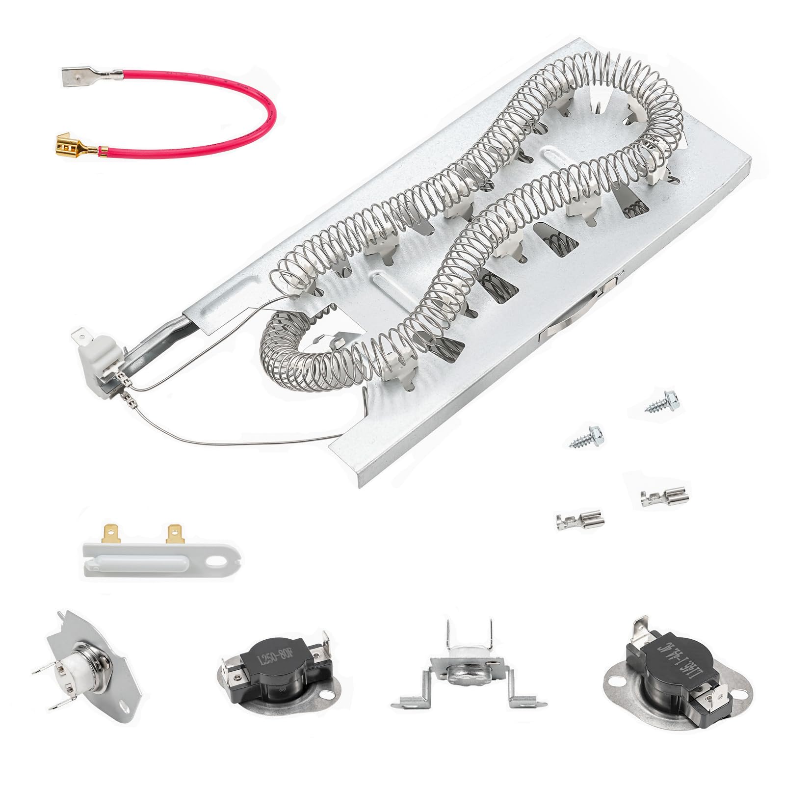 Amazon.com: Dryer Heating Element Kit for Whirl-pool Cabrio Duet Model ...