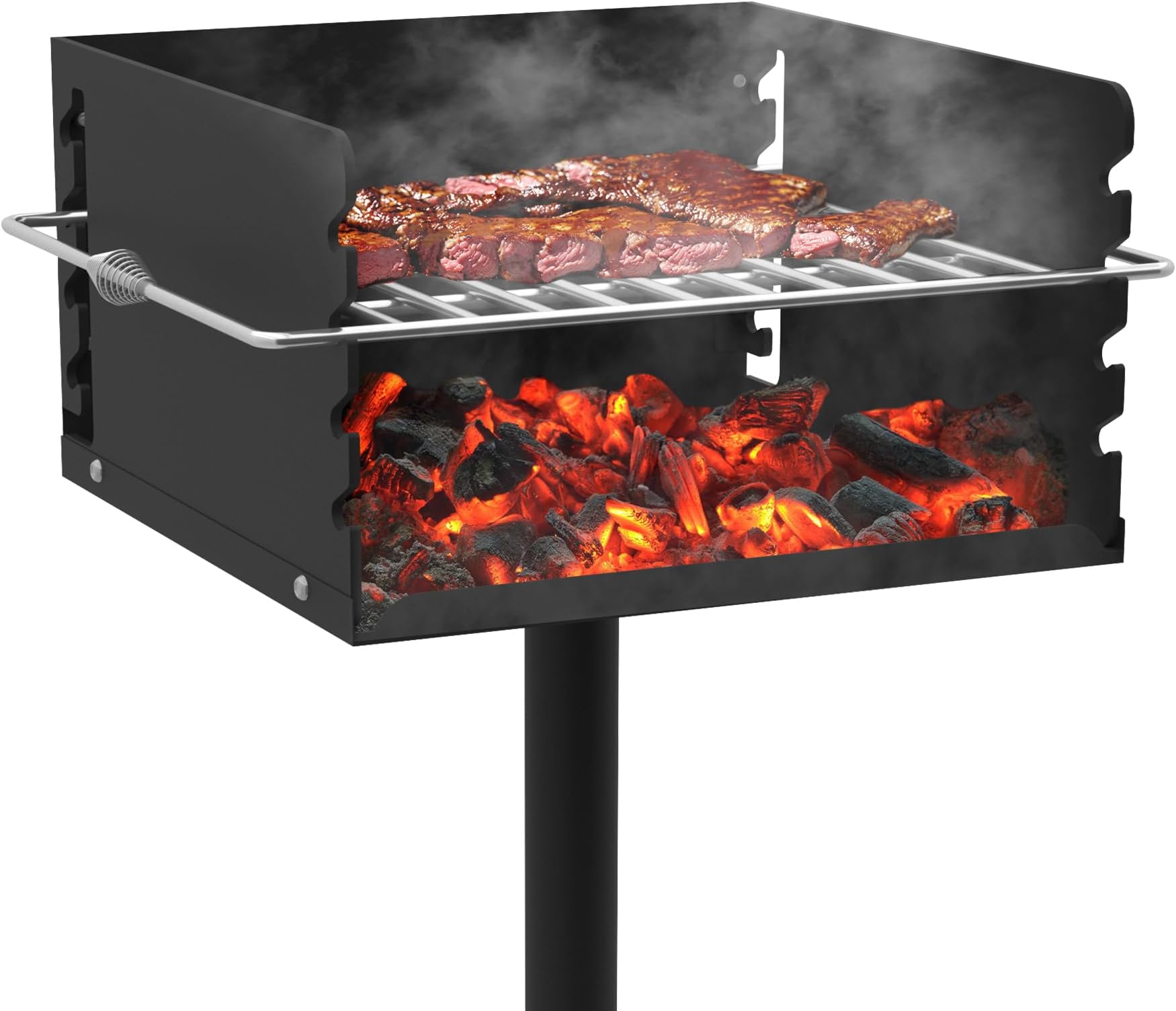 Amazon.com: Commercial Grade Park Grill – Heavy-Duty Steel with 300 Sq ...
