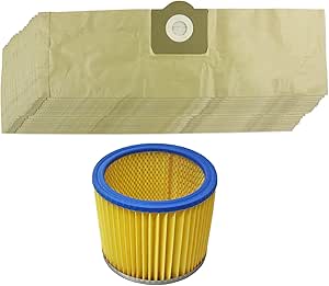 Spares2go Kit de bolsas de polvo y filtro para Earlex Powervac Combivac ...