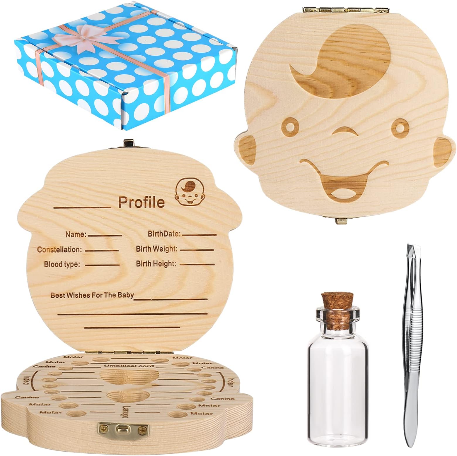 Amazon.com : Tooth Box,Personality Baby Teeth Box Tooth Saver Design ...