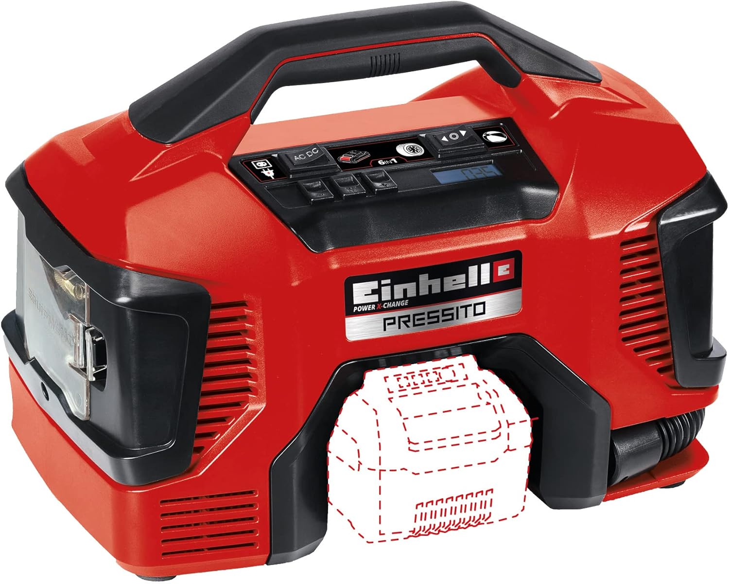 Einhell 4020463 Hybrid Air Compressor 18V PRESSITO Power X-Change (3-in ...
