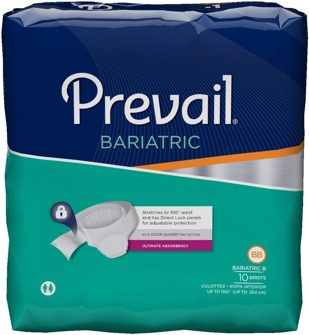 Amazon.com: Prevail Bariatric Ultimate Absorbency Incontinence Briefs ...