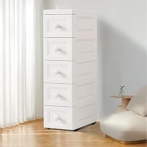 Amazon｜Tonain 隙間収納 15cm /18cm/25cm 省スペース小物収納 3段 4段 5段 6段 7段 スリムストッカー 引き出し おしゃれスリム 収納 チェスト キャスター ...