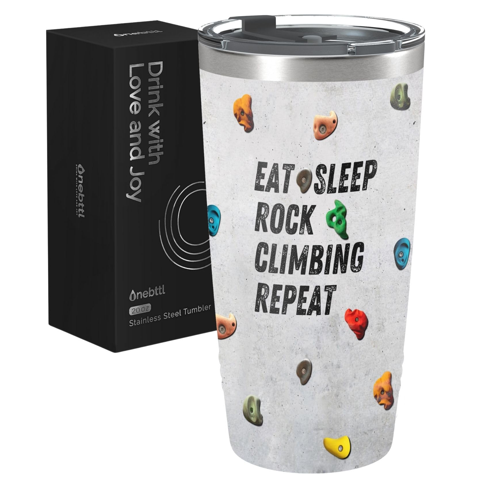 Amazon.com: Onebttl Rock Climbing Gifts Tumbler Travel Coffee Mug, for ...