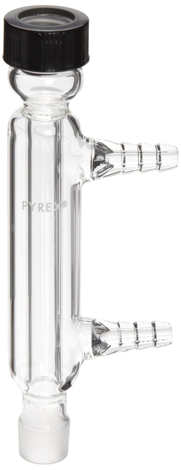 Amazon.com: Pyrex Borosilicate Glass Jacketed Reflux Condenser ...