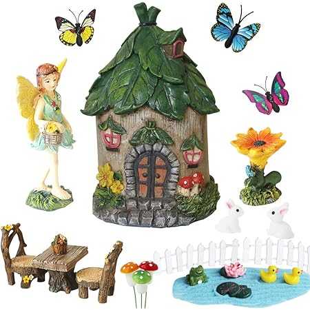 Amazon.com: BangBangDa Miniature Fairy Garden Fairies - Mini Village ...