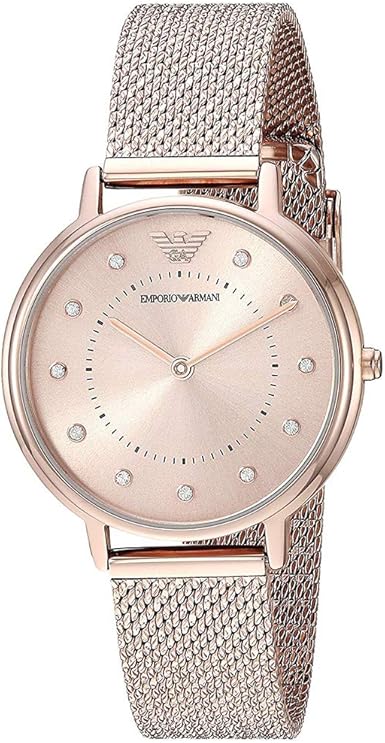 Amazon.co.jp: エンポリオアルマーニ EMPORIOARMANI AR11129 時計 腕時計 レディース ピンクゴールド (k ...