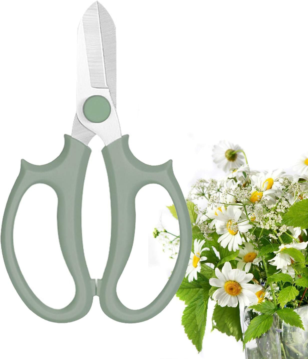 Amazon.com : LeafLux Rose Floral Scissors,Pruning Shears, SK5 Steel ...