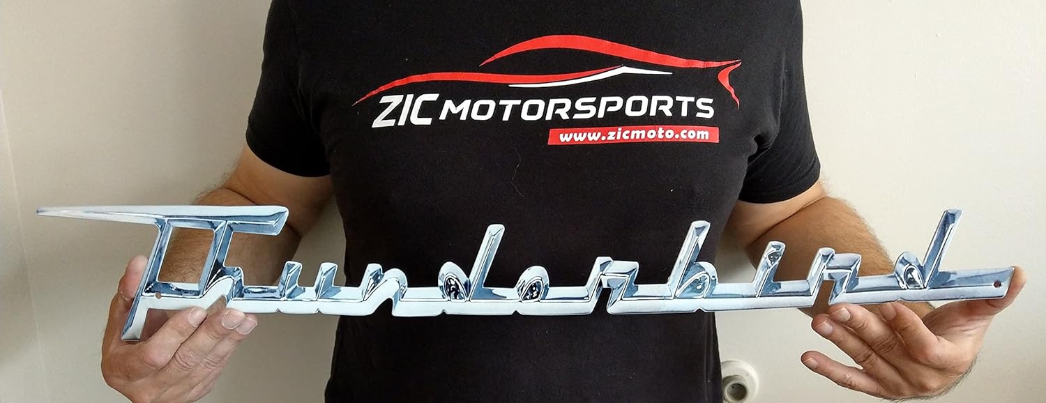 Amazon.com: ZIC Motorsports Ford Thunderbird Script Metal Garage Wall ...