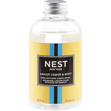 Amazon.com: NEST Fragrances Amalfi Lemon & Mint Reed Diffuser Refill, 5 ...