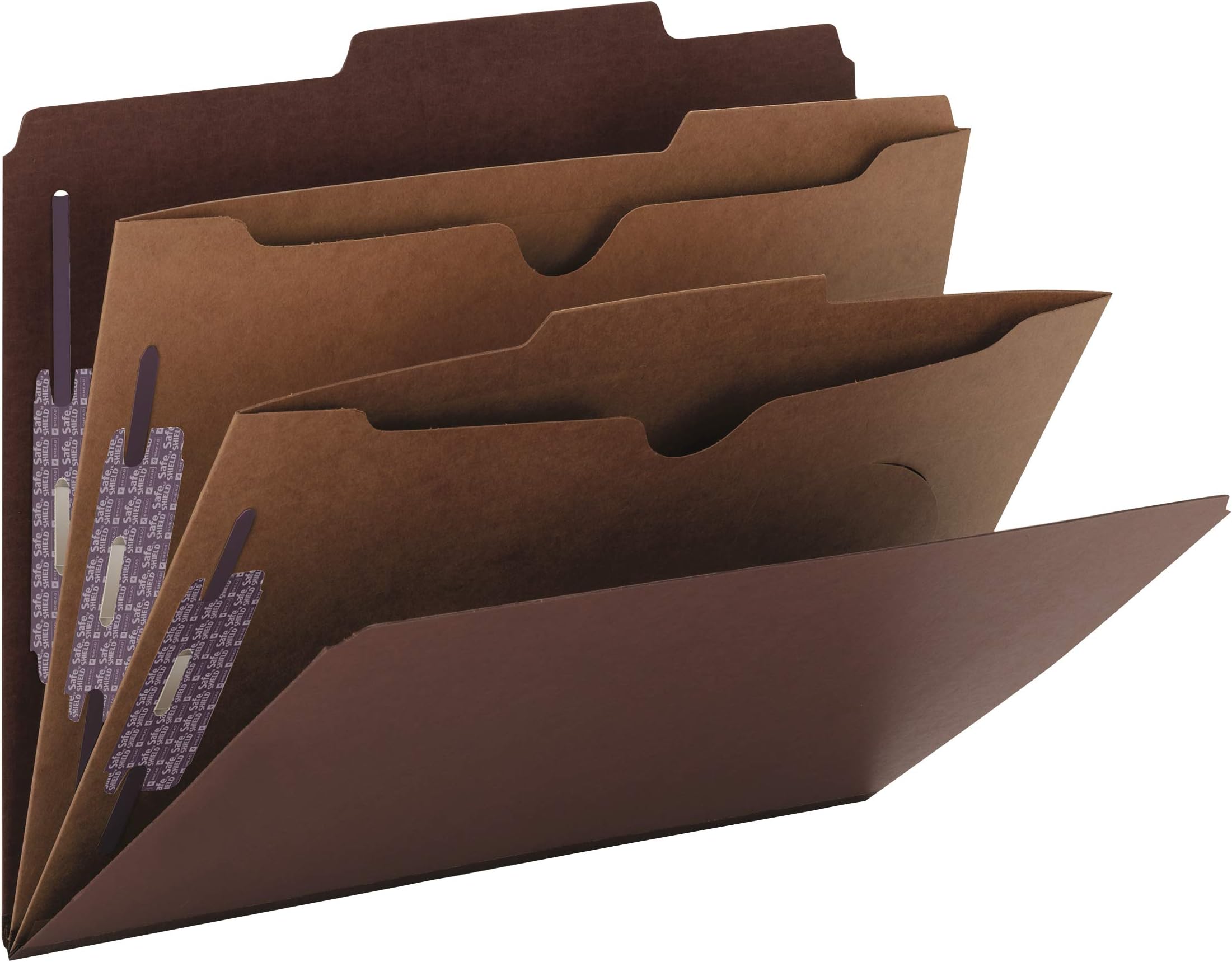 Amazon.com : Smead 14079 Pressboard Folders with Two Pocket Dividers ...