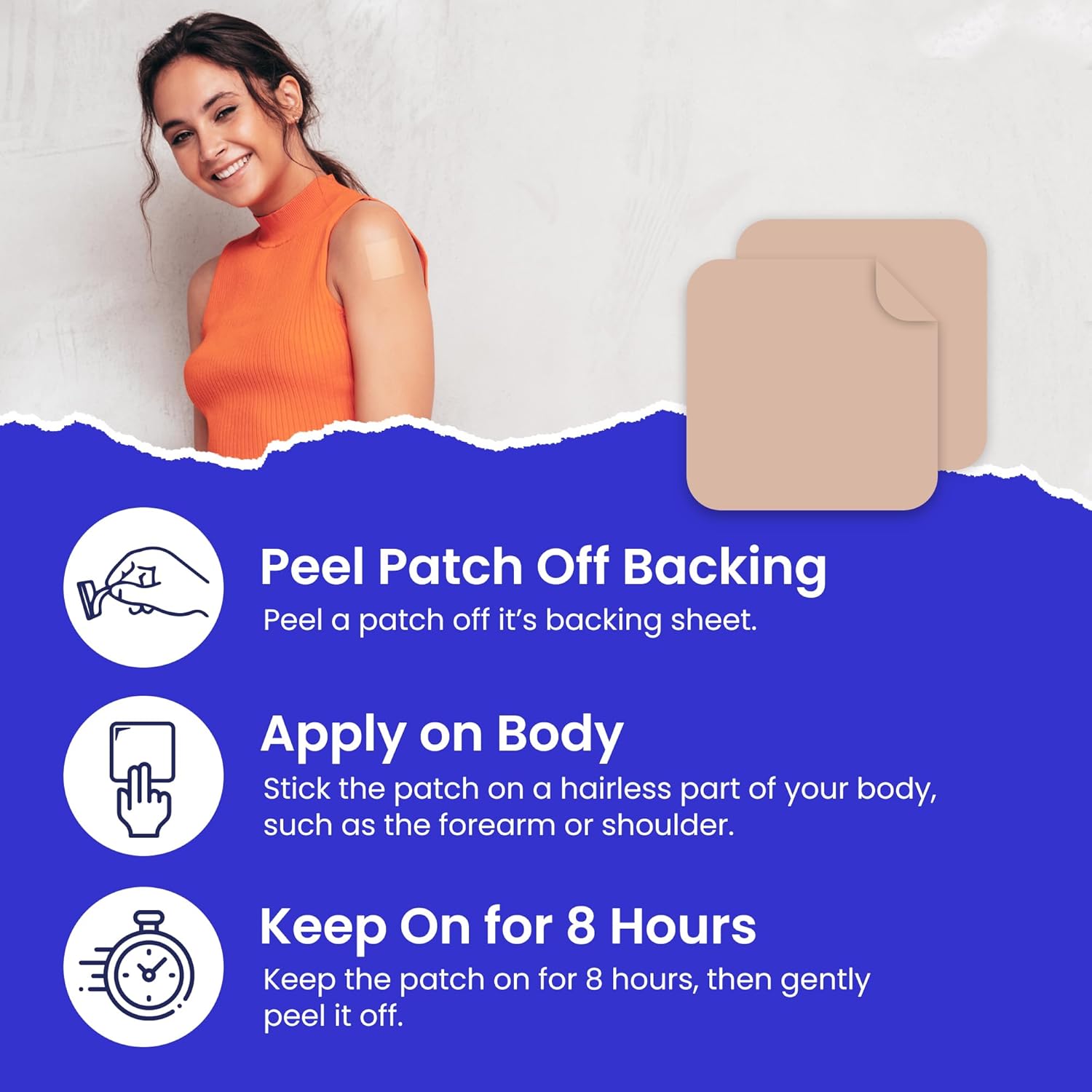 Glutathione Patches (Pack of 60) – 100% Natural Patch for Women and Men ...
