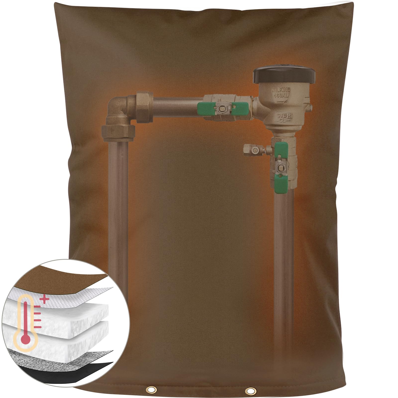 Amazon.com: Angooni Upgraded Backflow Preventer Cover Aluminum Foil (5 ...