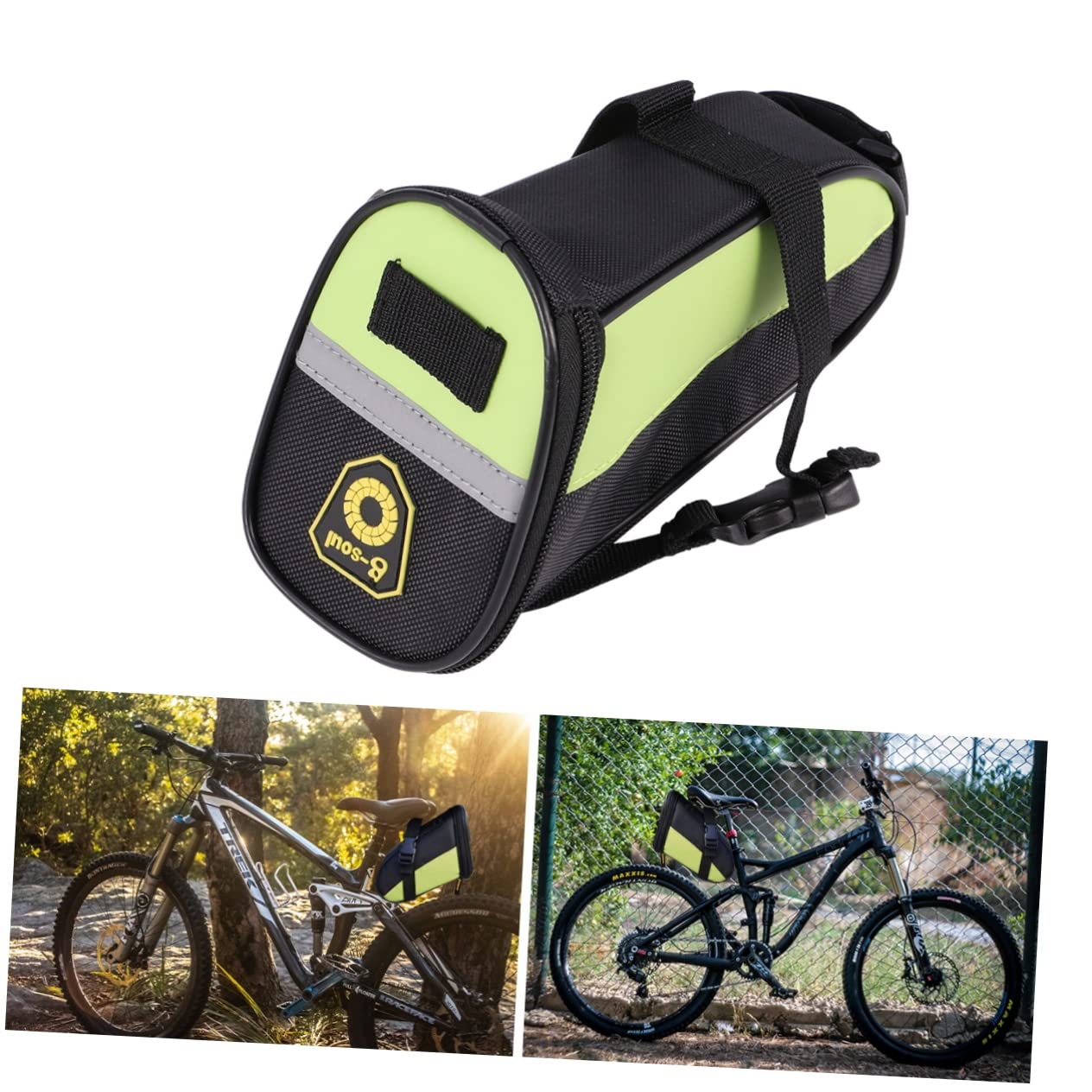 Amazon.com: Bicycle Seat Bag -saddle bag bike carrier trunk bag gear ...