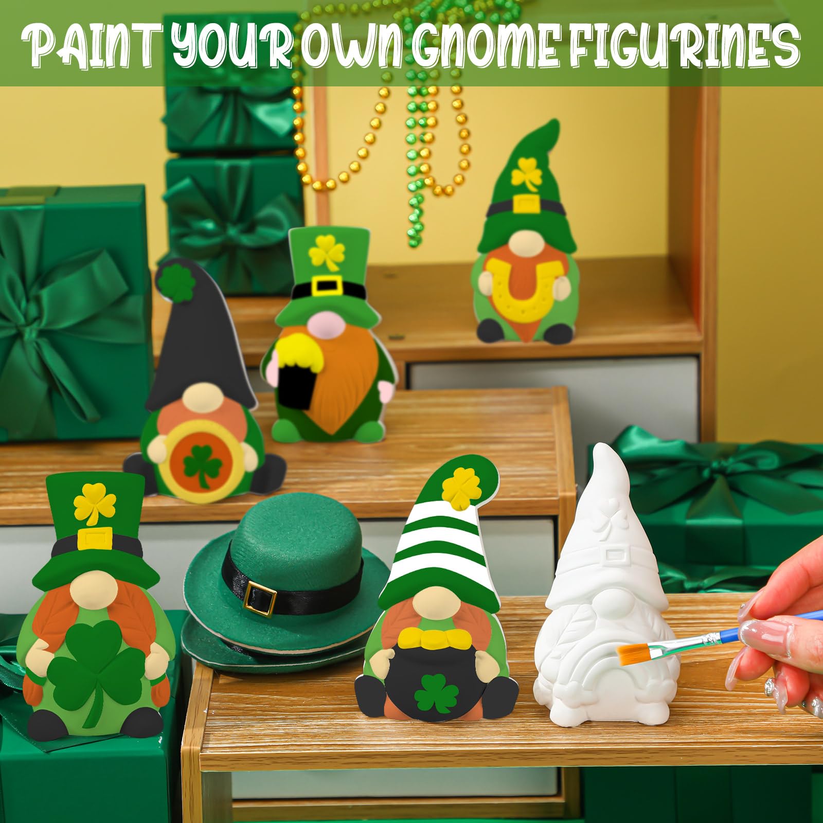 Snapklik.com : Poen 6 Sets Ready To Paint Your Own Ceramic Gnome ...