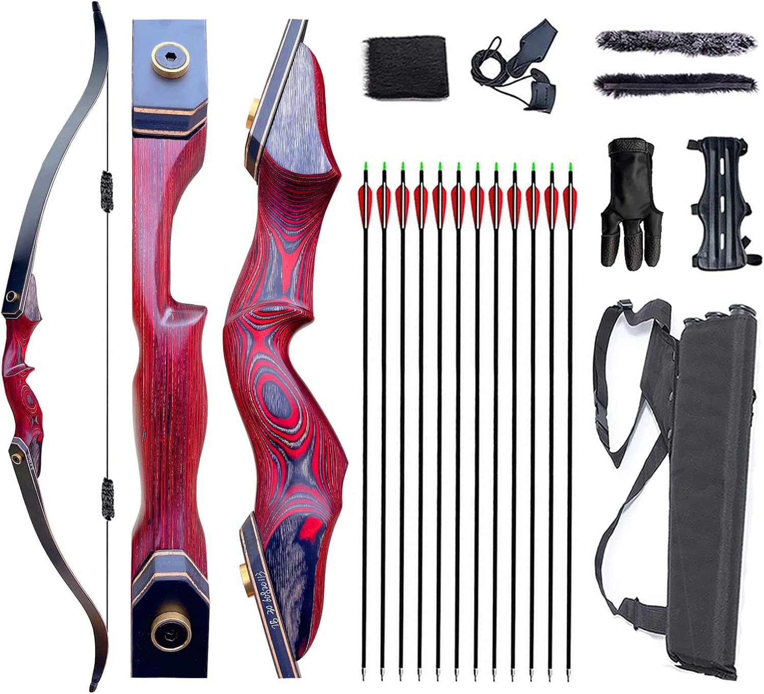 Amazon.com : Monleap Archery 60" Takedown Hunting Recurve Bow and ...