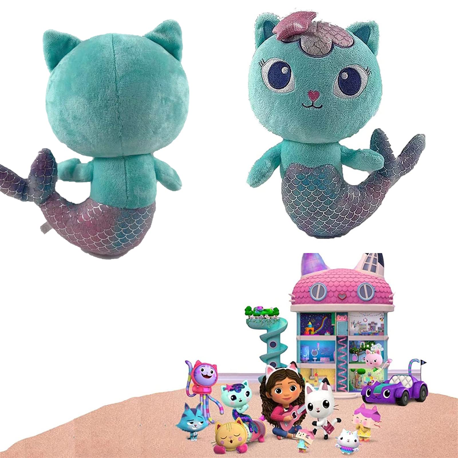 Buy Zller2587 Gabbys Dollhouse Plush Set,panda paws gabby doll house ...