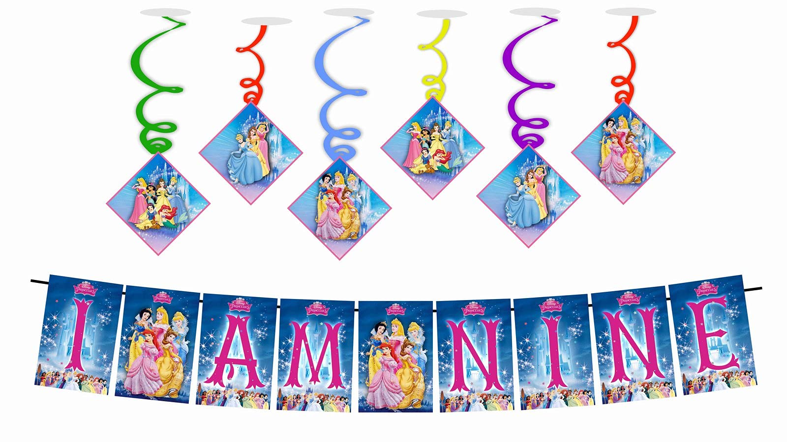 Buy Balloonistics Disney Princess Theme Cinderella Ariel Mermaid Snow ...