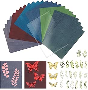 Rairsky 48 PCS Cyanotype Paper Kit, 8.28 × 5.85inch Sunprint Paper Kit ...