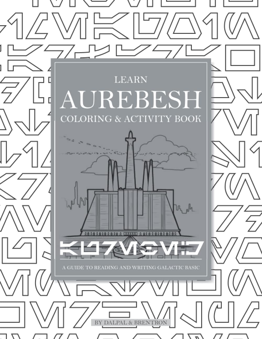 Amazon.com: Learn Aurebesh Coloring & Activity Book: A Guide to Reading and Writing Galactic ...