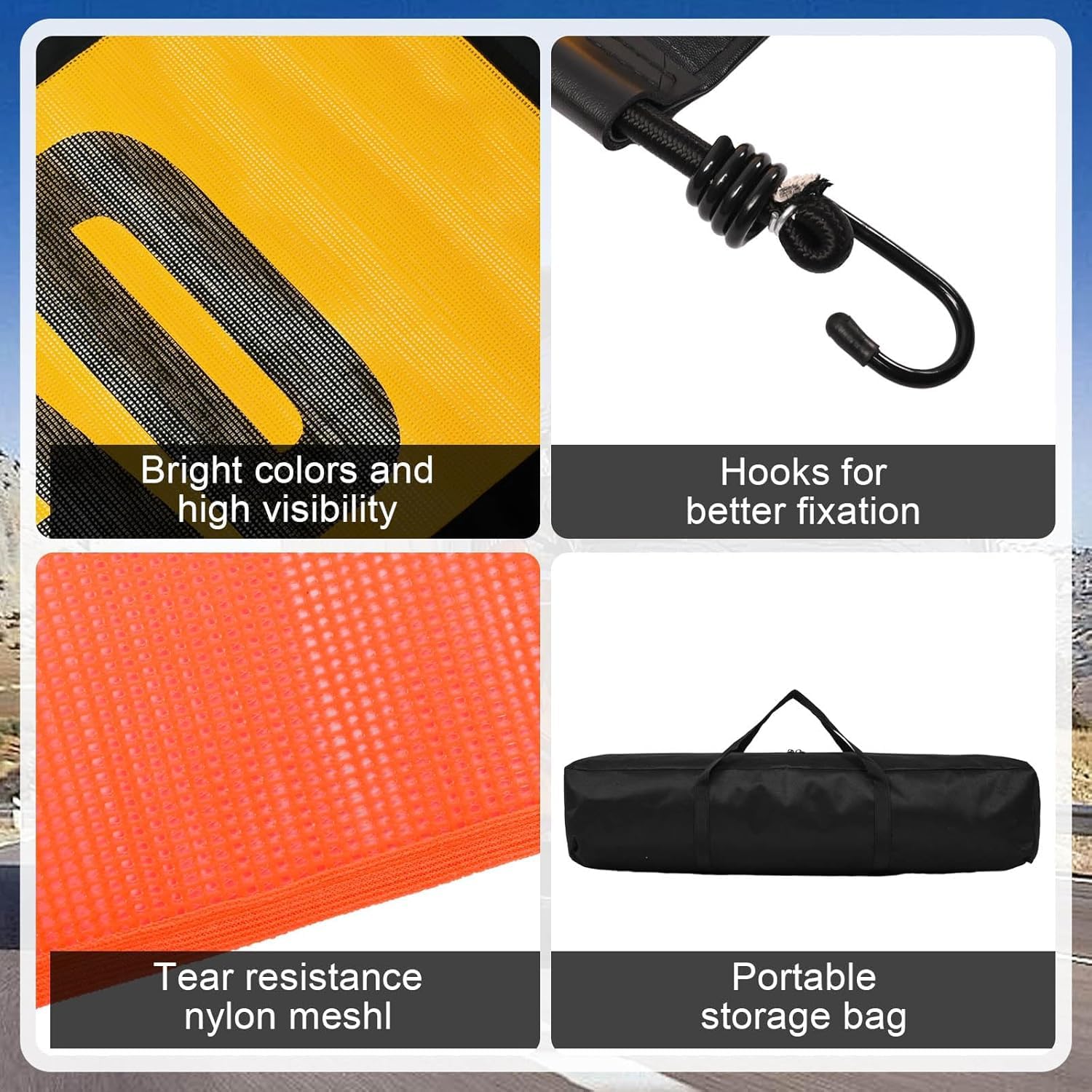 Snapklik.com : Tonchean 15 Pcs Oversize Load Sign Kit