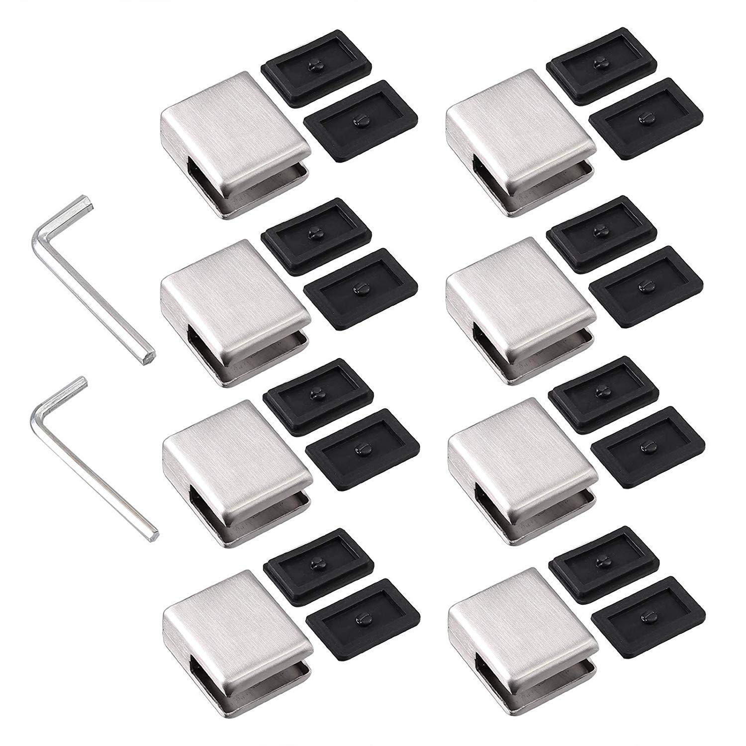 Buy UCSLIFE 24PCS Glass Clamp Bracket 6-8mm Stainless Steel 304 Glass ...